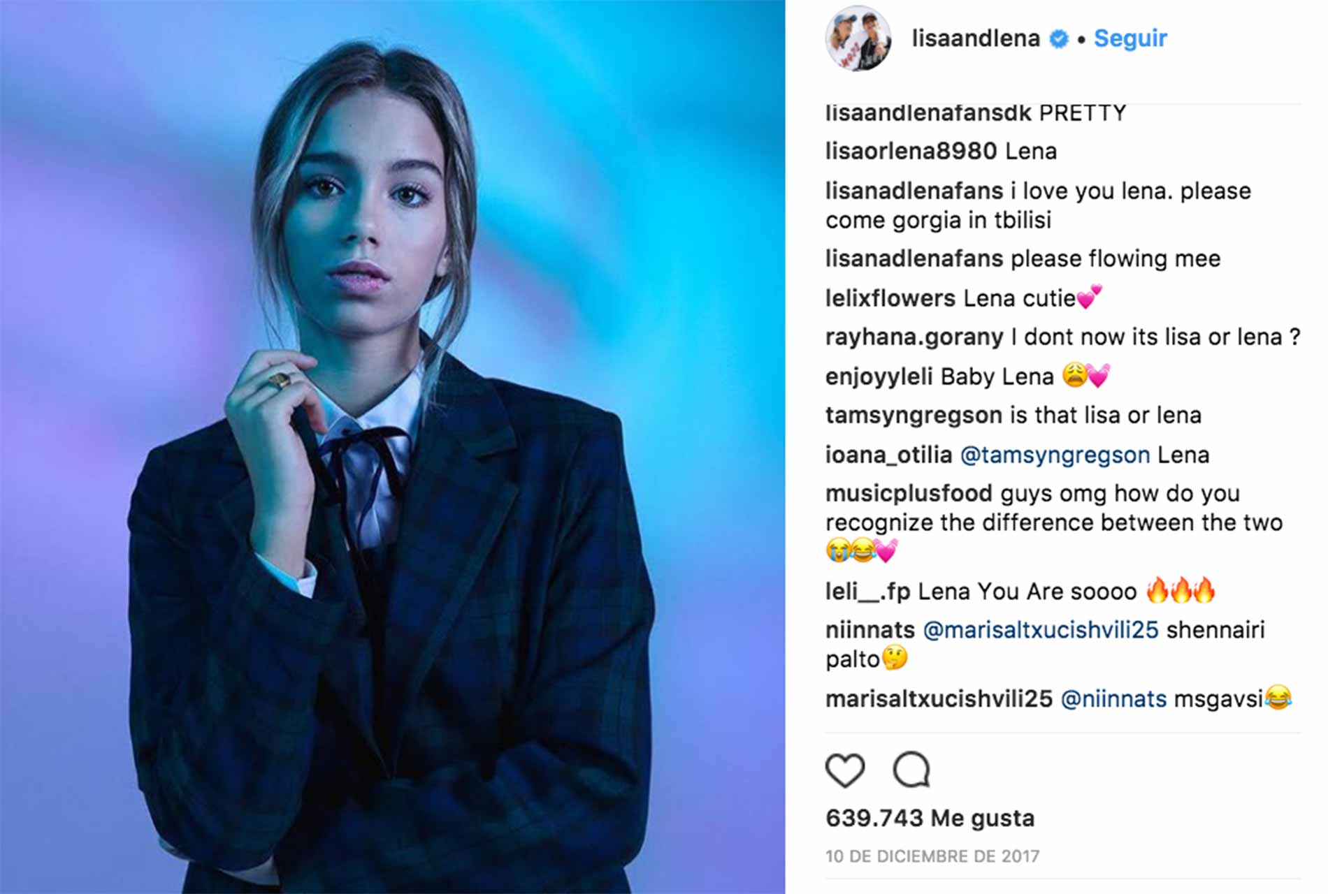 Lisa y Lena, las gemelas de Musical.ly que tienen más 'likes' que Beyoncé