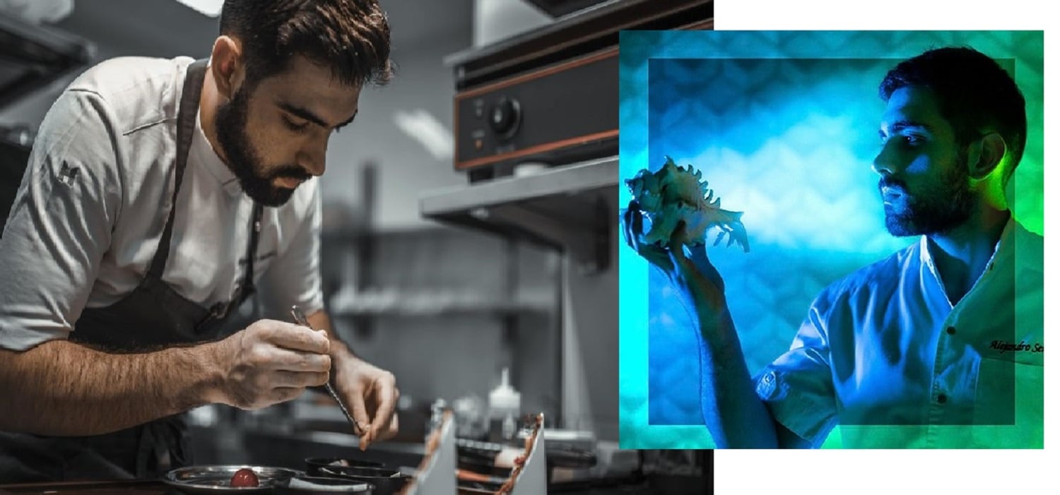 El chef burgalés Alejandro Serrano, entre los invitados en la jura de ...