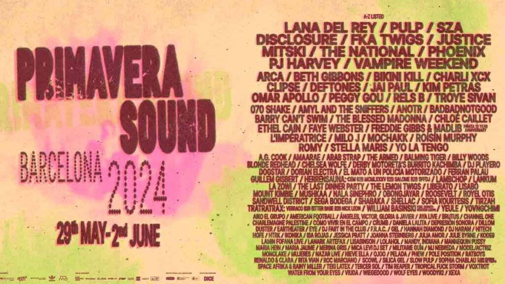Comienza la espera para el Primavera Sound 2024, que solo se llevará a ...