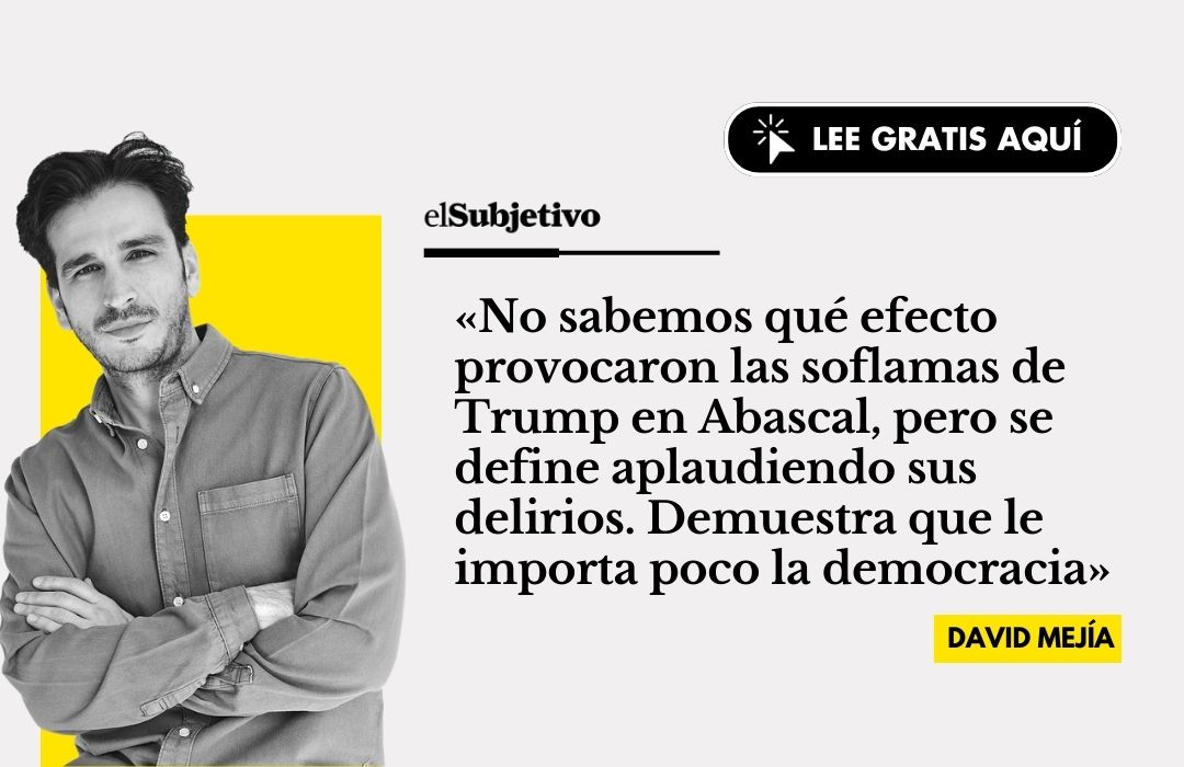 La foto de Abascal con Donald Trump, por David Mejía