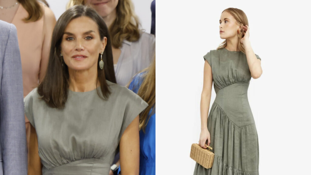 La reina Letizia sorprende con un vestido alquilado (es la primera vez ...