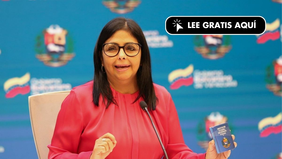 Delcy Rodríguez dice que el Nobel de la Paz a Machado es un «premio ...