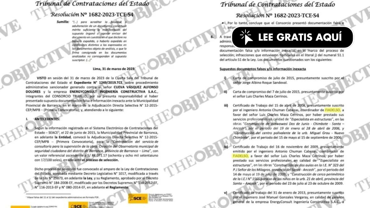 Un constructor manipuló documentos de la ONG de Ábalos para lograr una obra en Perú