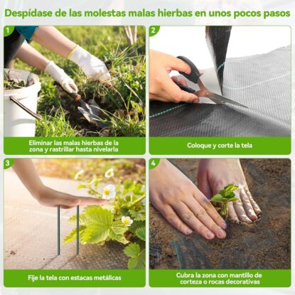 Descubre las mejores mallas antihierbas para jardín y di adiós a la maleza