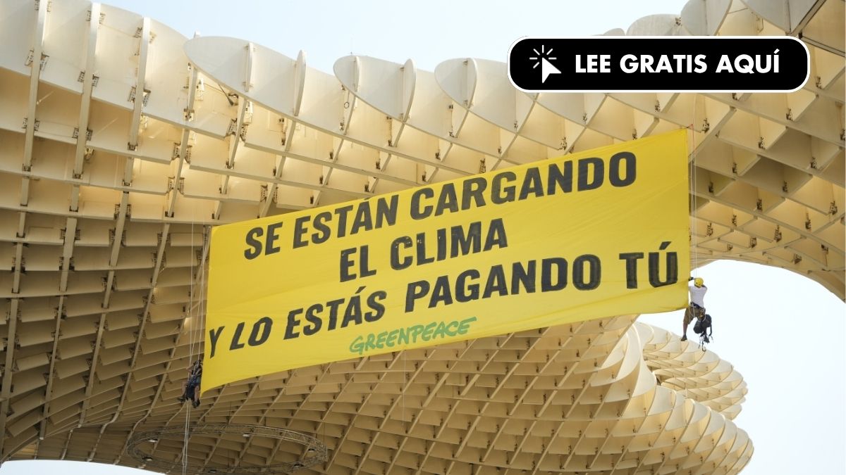Despliegan una pancarta gigante en Sevilla para urgir «normas fiscales ...