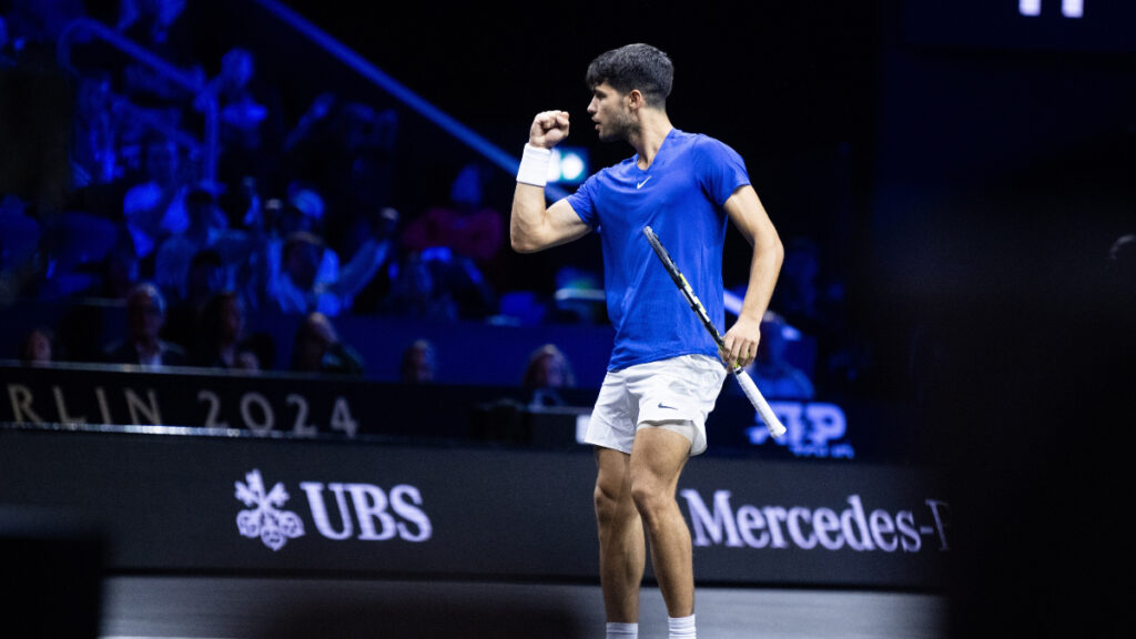 Alcaraz afianza junto a Mensik la ventaja de Europa en la Laver Cup