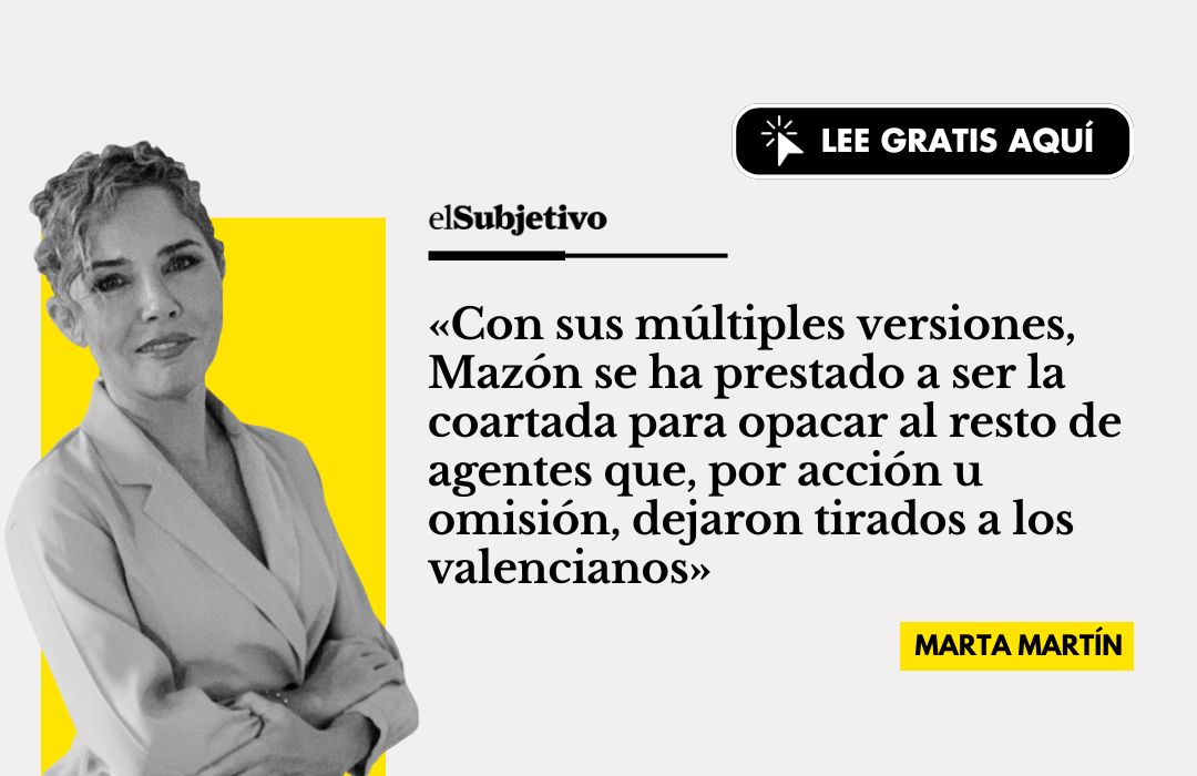Mazón y la goma de la lavadora, por Marta Martín Llaguno