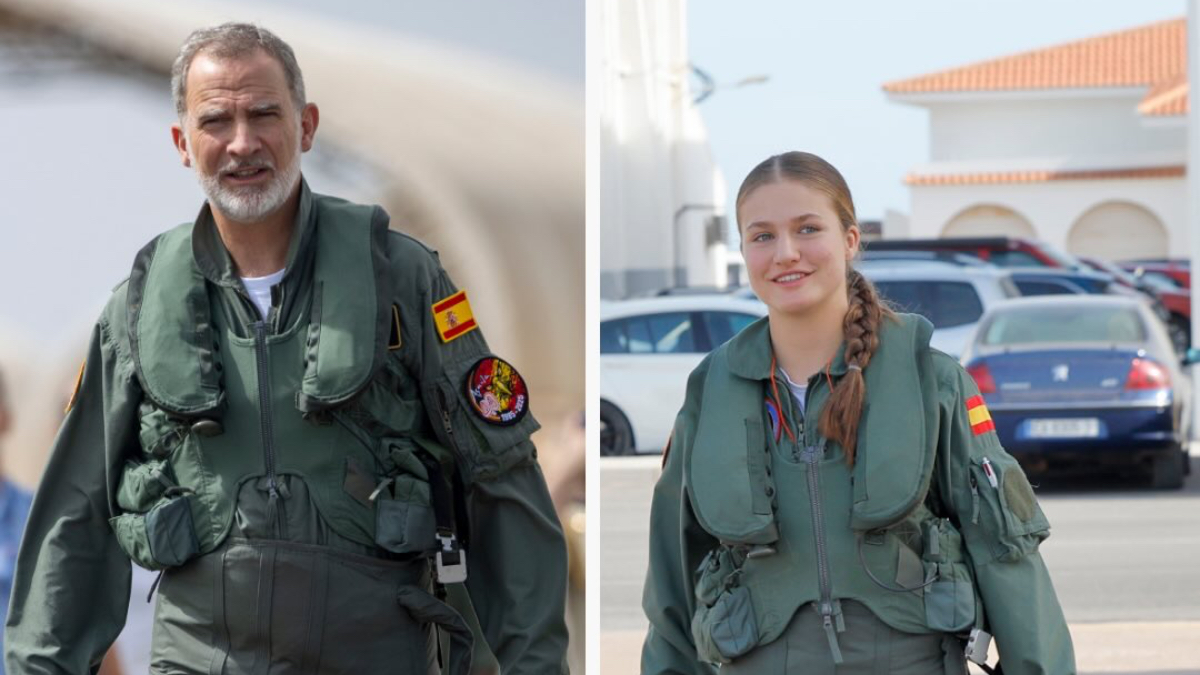 La Casa Real sorprende con las fotos de Felipe y Leonor como 'Top Gun ...