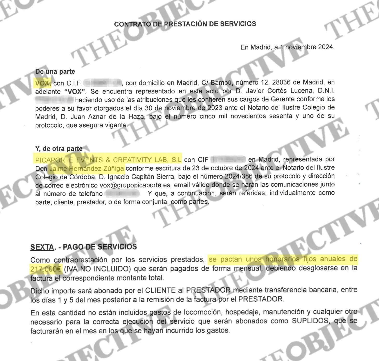 Vox pagaba 262.000 euros anuales al líder de Revuelta, la organización ...