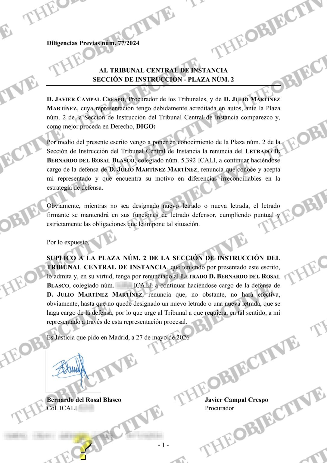 El abogado de Julio Martínez renuncia a su defensa por «diferencias ...
